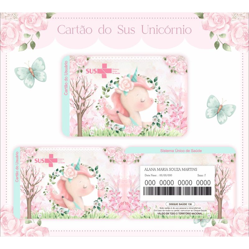 cartão do SUS personalizado | Shopee Brasil
