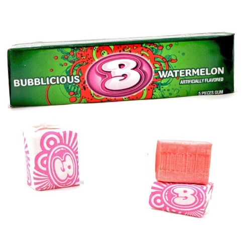 Bubblicious Watermelon Bubble Gum - Chicletes de Melancia - Importado ...