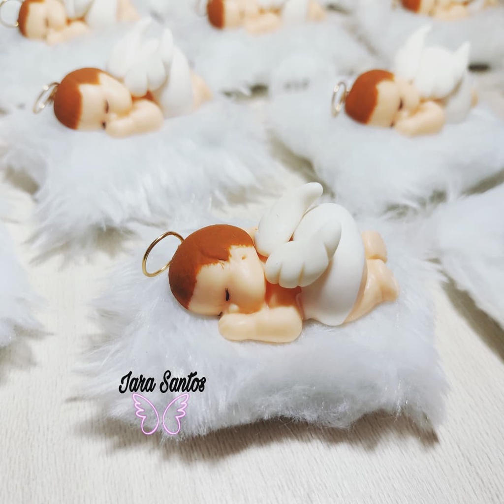 5 Lembrancinha de Batizado Mini Anjinhos de Biscuit | Shopee Brasil