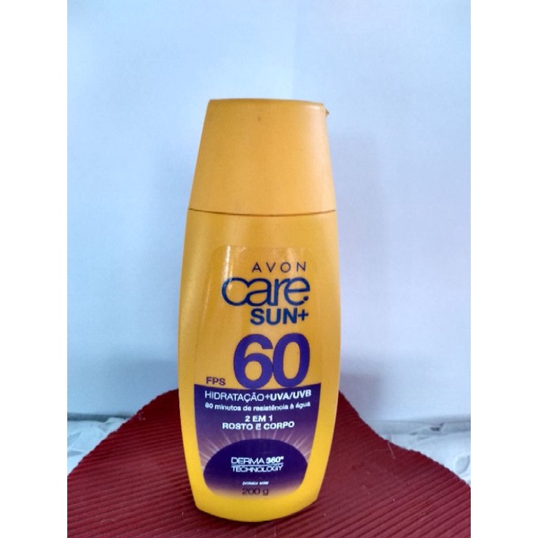Protetor solar avon Care Sun+ 60 Fps 200 ml e 50 Fps 120 ml | Shopee Brasil