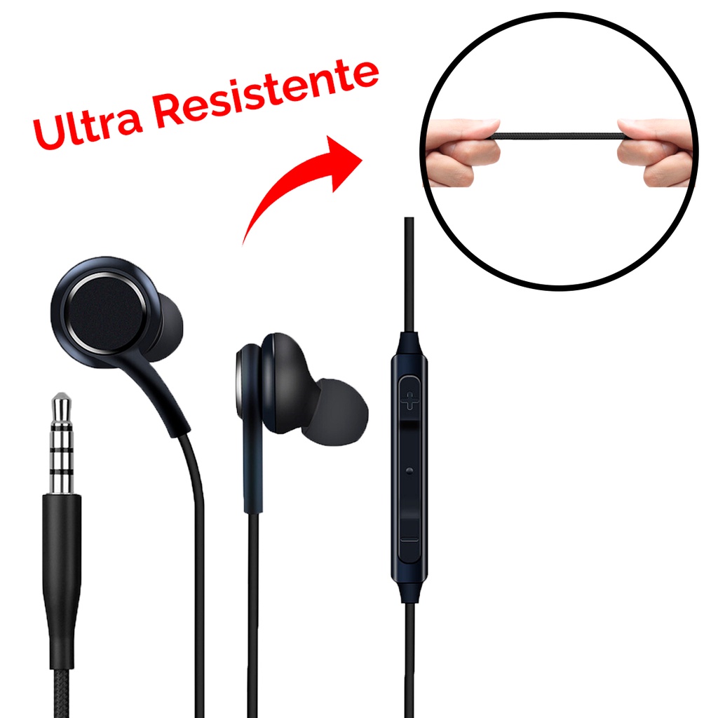 Fone de Ouvido P2 Alta Qualidade Com Fio e Microfone | Shopee Brasil