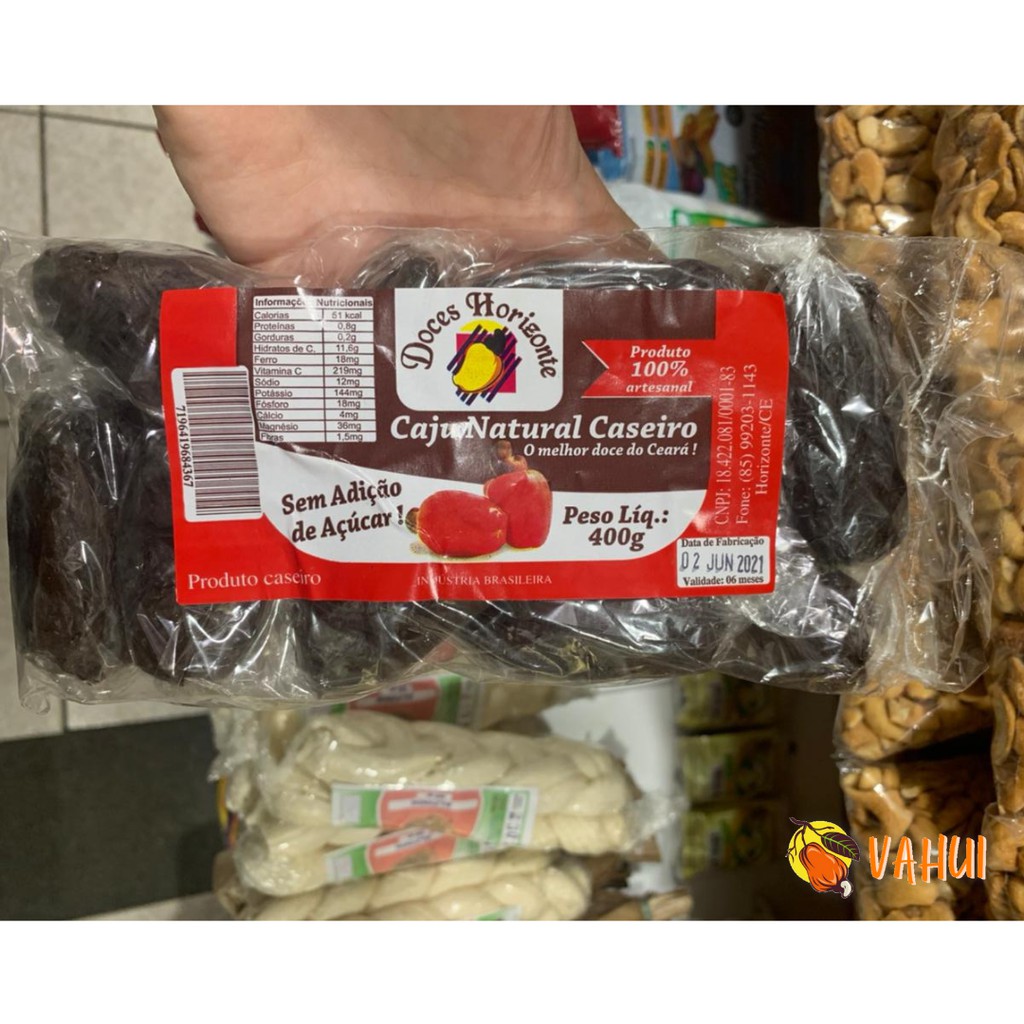 Doce de Caju Natural sem Adição de Açúcar 100% Nordestino e Artesanal ...