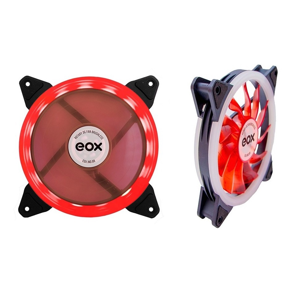 Cooler Fan Led 120mm Eox Dual Led Gabinete Pc Gamer | Shopee Brasil