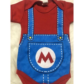 kIT Body SUPER MARIO BROSS + BOINA Temáticos Infantil Personagens ...