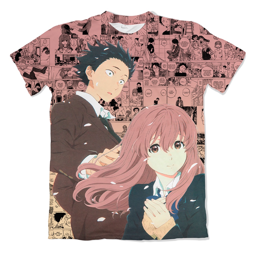 Camisa Anime Koe no Katachi Nishimiya e Ushida | Shopee Brasil