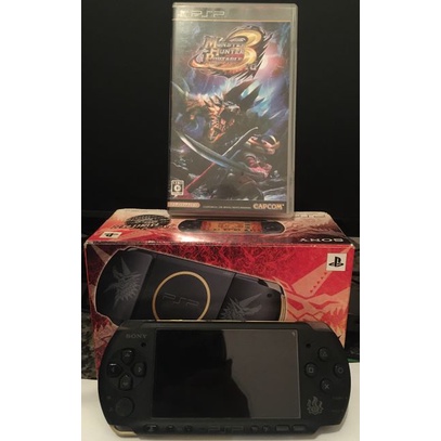 PSP Edição Limitada Monster Hunter 3rd Model 3000 - console psp + Jogo ...