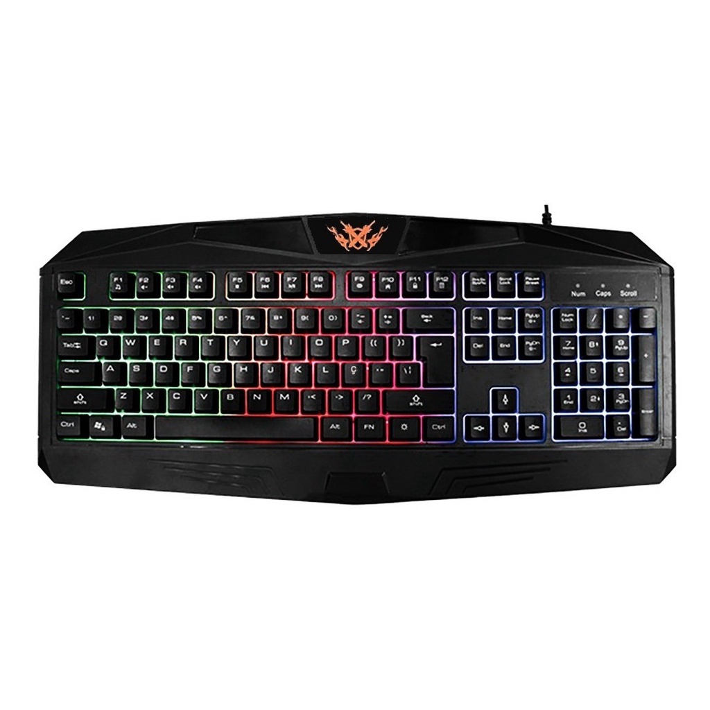 Teclado Pc Gamer Led Multicolorido Anti-ghosting Premium Design ...