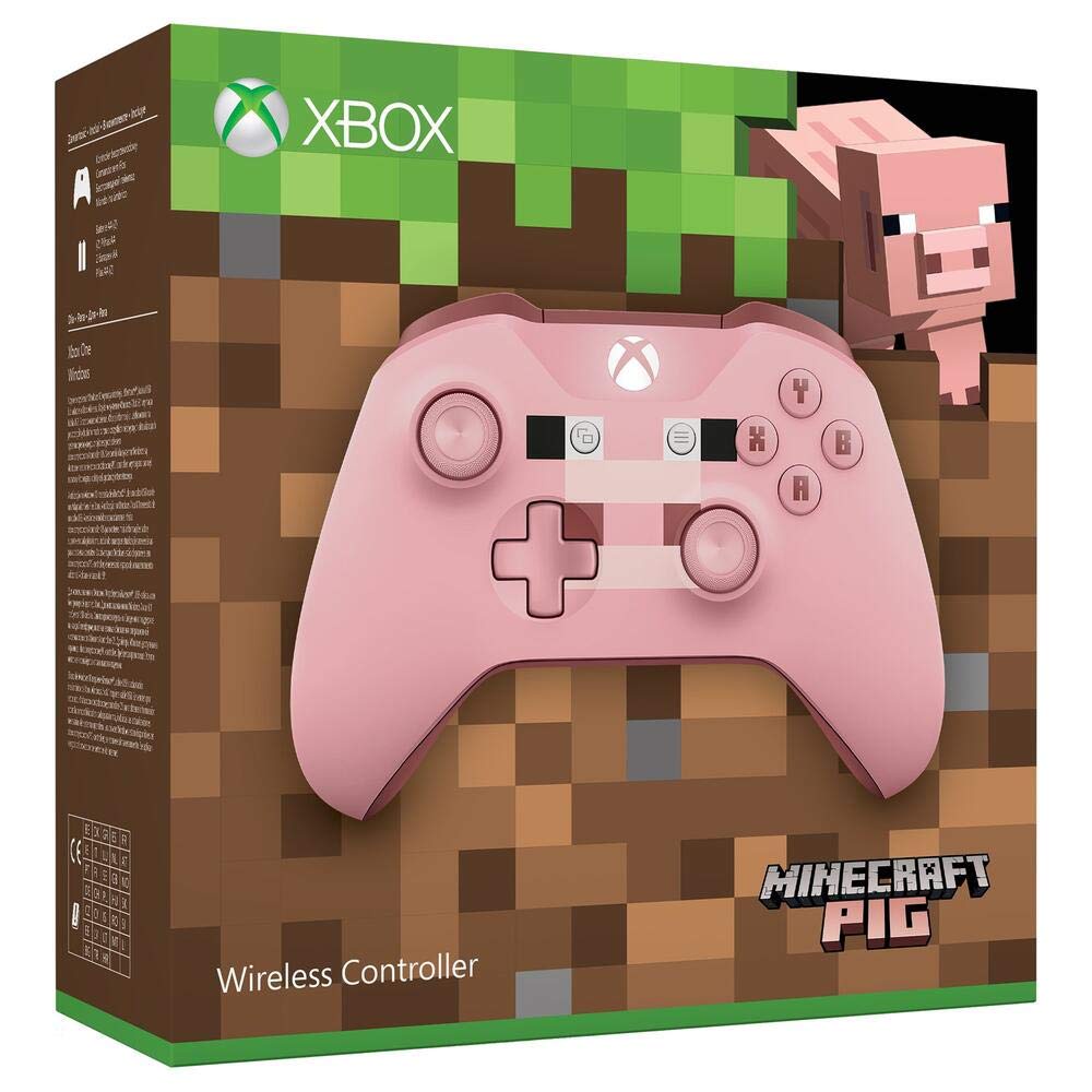 MICROSOFT Xbox ONE/PC Controller Wireless Minecraft Pig Pink Edição ...