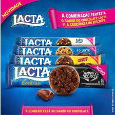 Biscoito Cookies lacta | Shopee Brasil