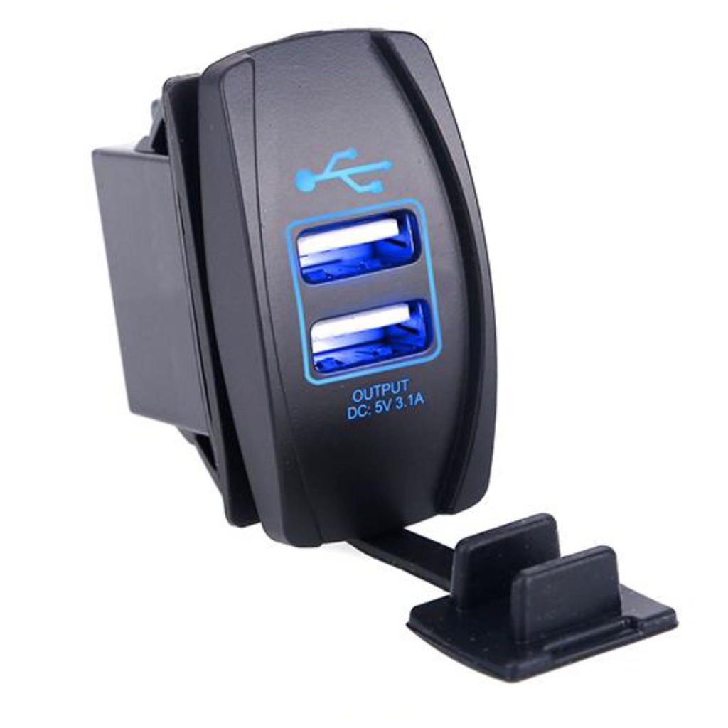 Tomada Usb Carro Ônibus Caminhão 2 Saídas 5v, 3.1a 12/24v | Shopee Brasil