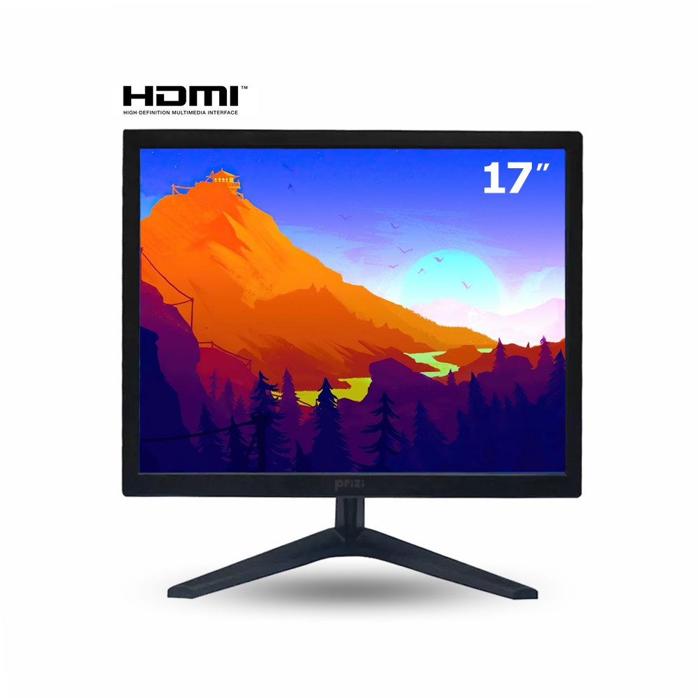 Monitor Led 17" Prizi Slim HDMI, Tela 4:3. 5ms, 60Hz Preto - PZ0017HDMI | Shopee Brasil
