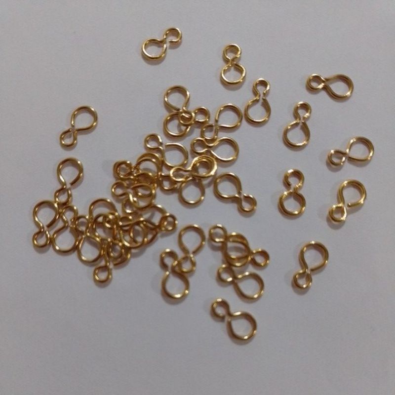 Argola Engate Oitinho Dourada - 5 Gramas - 50 unidades | Shopee Brasil