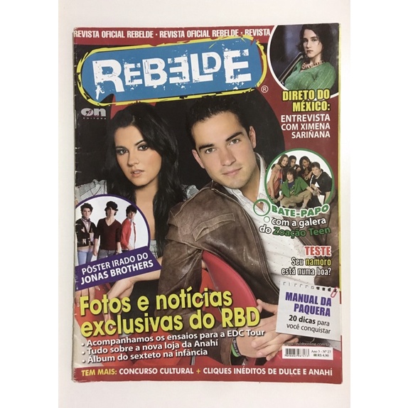 Revista Ofical Rebelde N°27 RBD/Maite Perroni/Poncho | Shopee Brasil