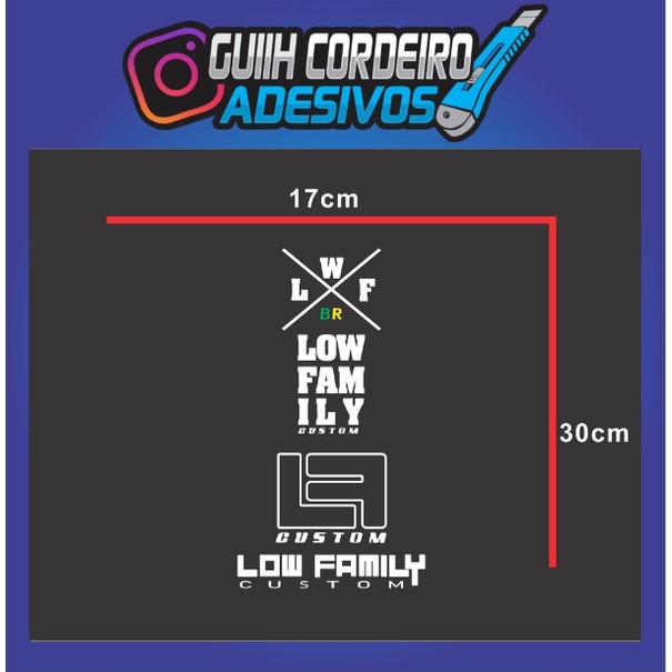 Adesivo Low Family Custom | Shopee Brasil