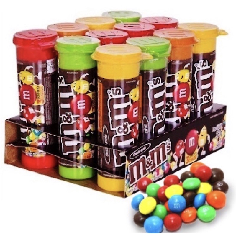Chocolate M&M Tubo Com 12 unidades de 30g cada - CHOCOLATE MM | Shopee ...
