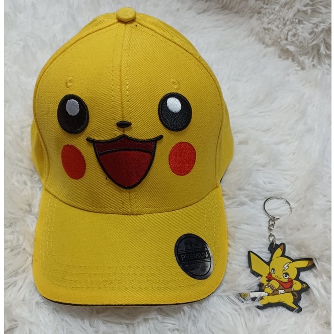 Boné anime pokemon pikachu bordado | Shopee Brasil