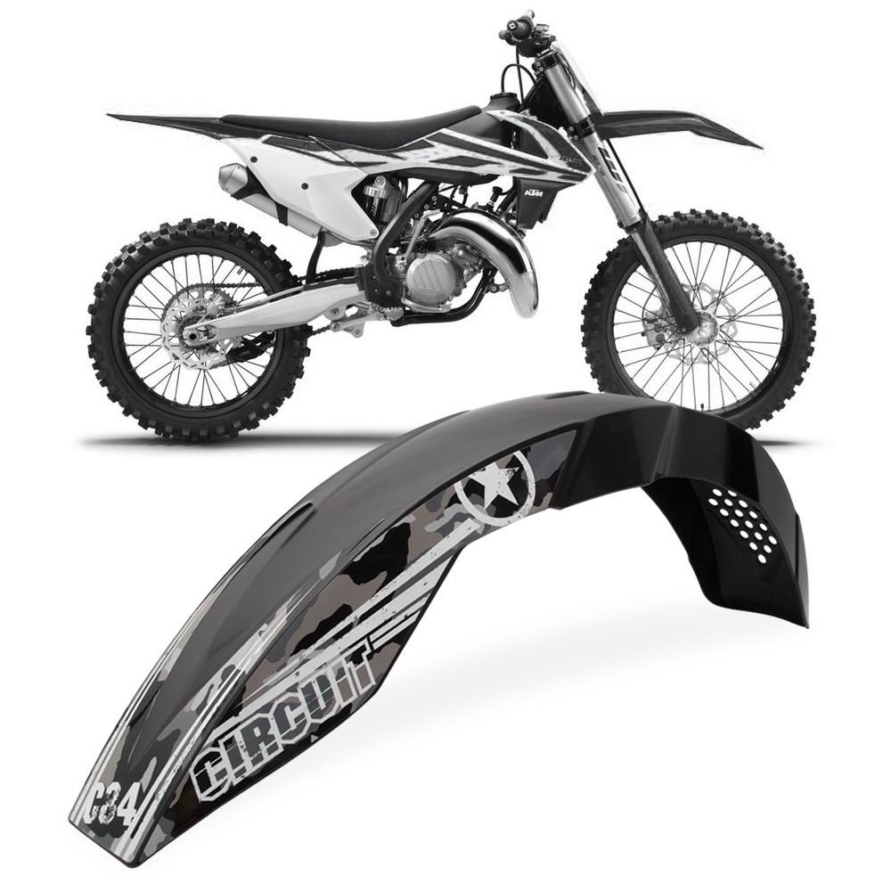 Paralama Dianteiro Circuit Strike Moto Motocross Universal Para-lama ...