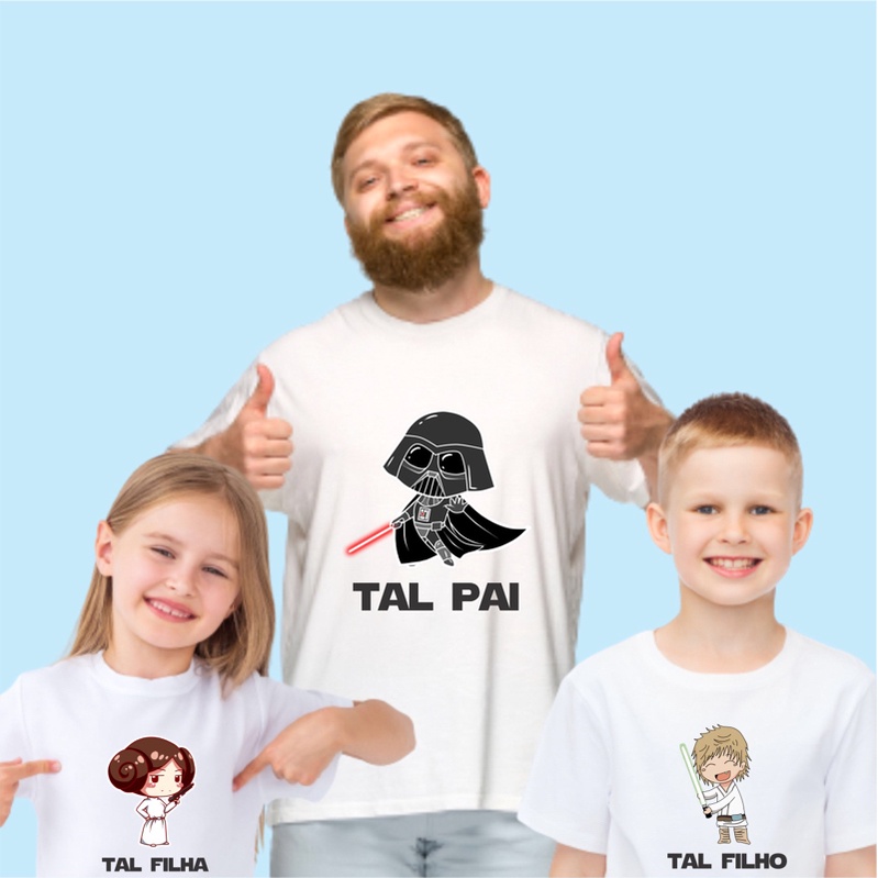 Kit Tal Pai, Tal Filho e Tal Filha - Darth Vader (Desenho) | Shopee Brasil
