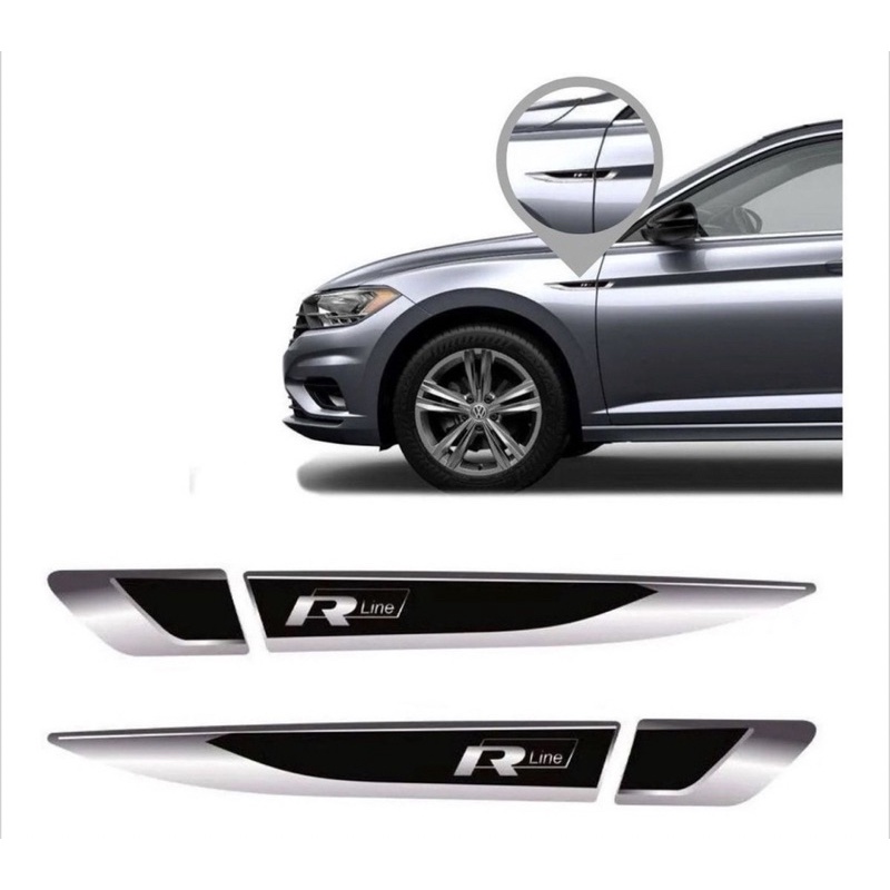 Par Emblema Lateral R-Line Polo | Shopee Brasil