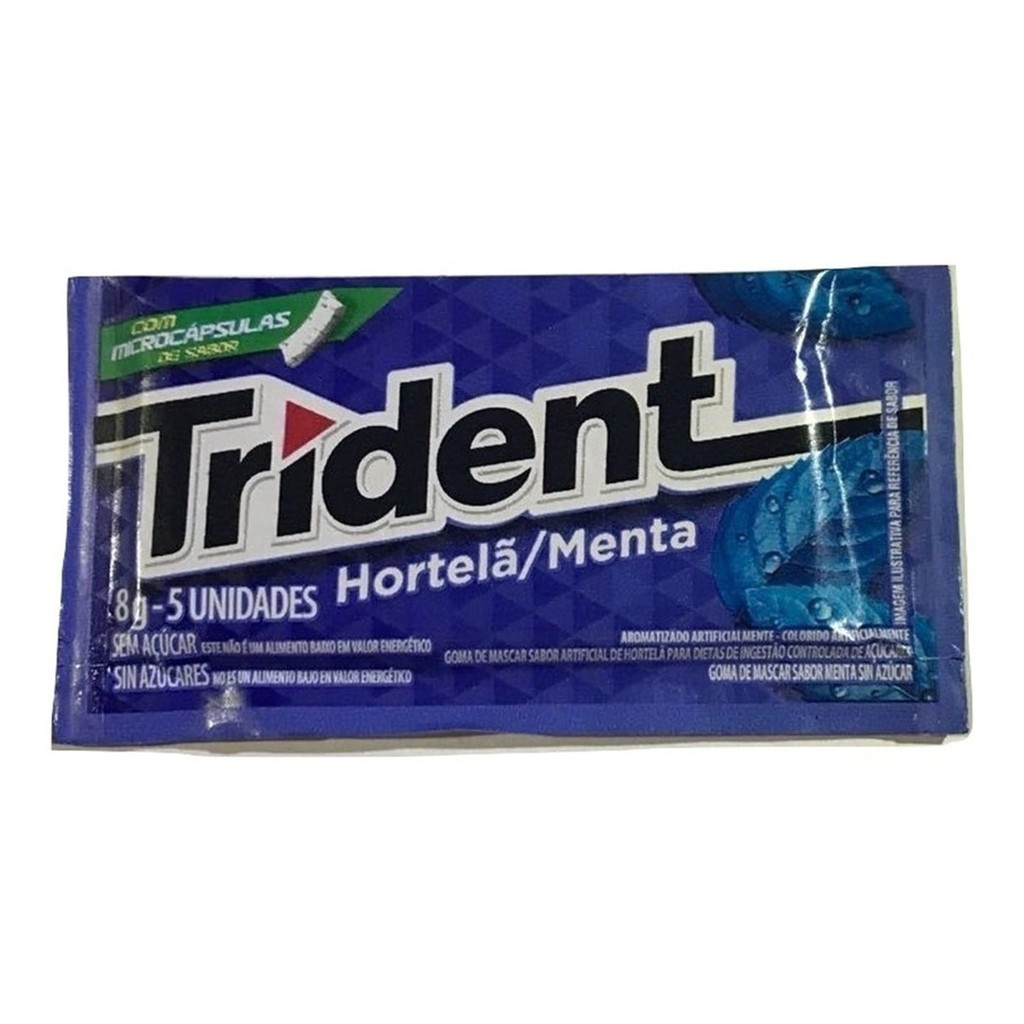 Chiclete Trident Caixa C/ 21un Hortelã/menta | Shopee Brasil