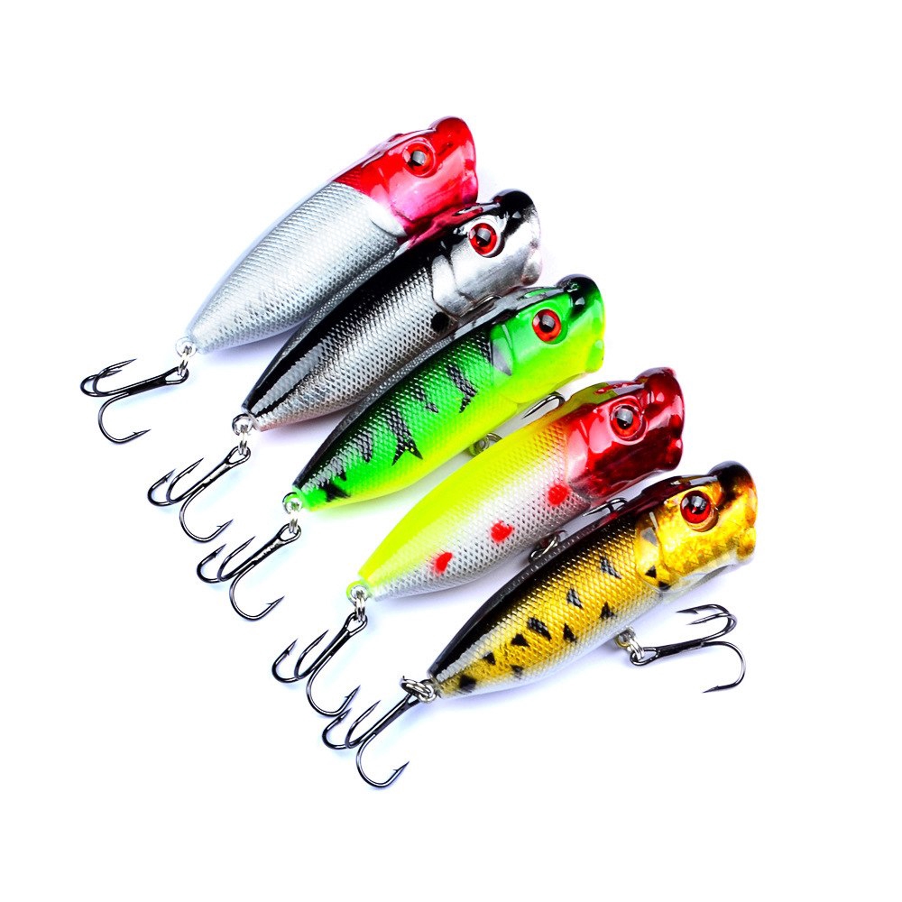 Pesca Popper Isca Dura Wobbler lure 73mm/11g Flutuante Artificial De ...
