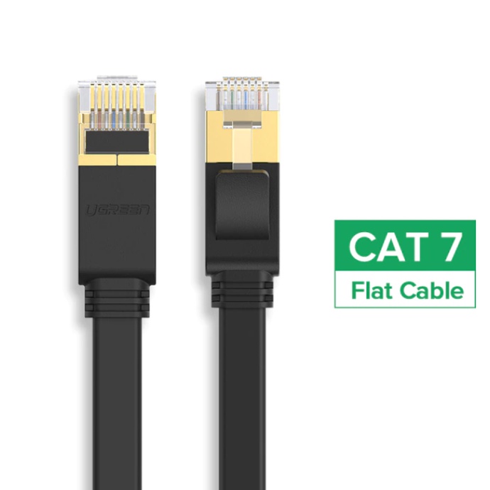 Cabo Ugreen de Rede Lan Ethernet Cat 7 modelo Flat mais fino | Shopee ...
