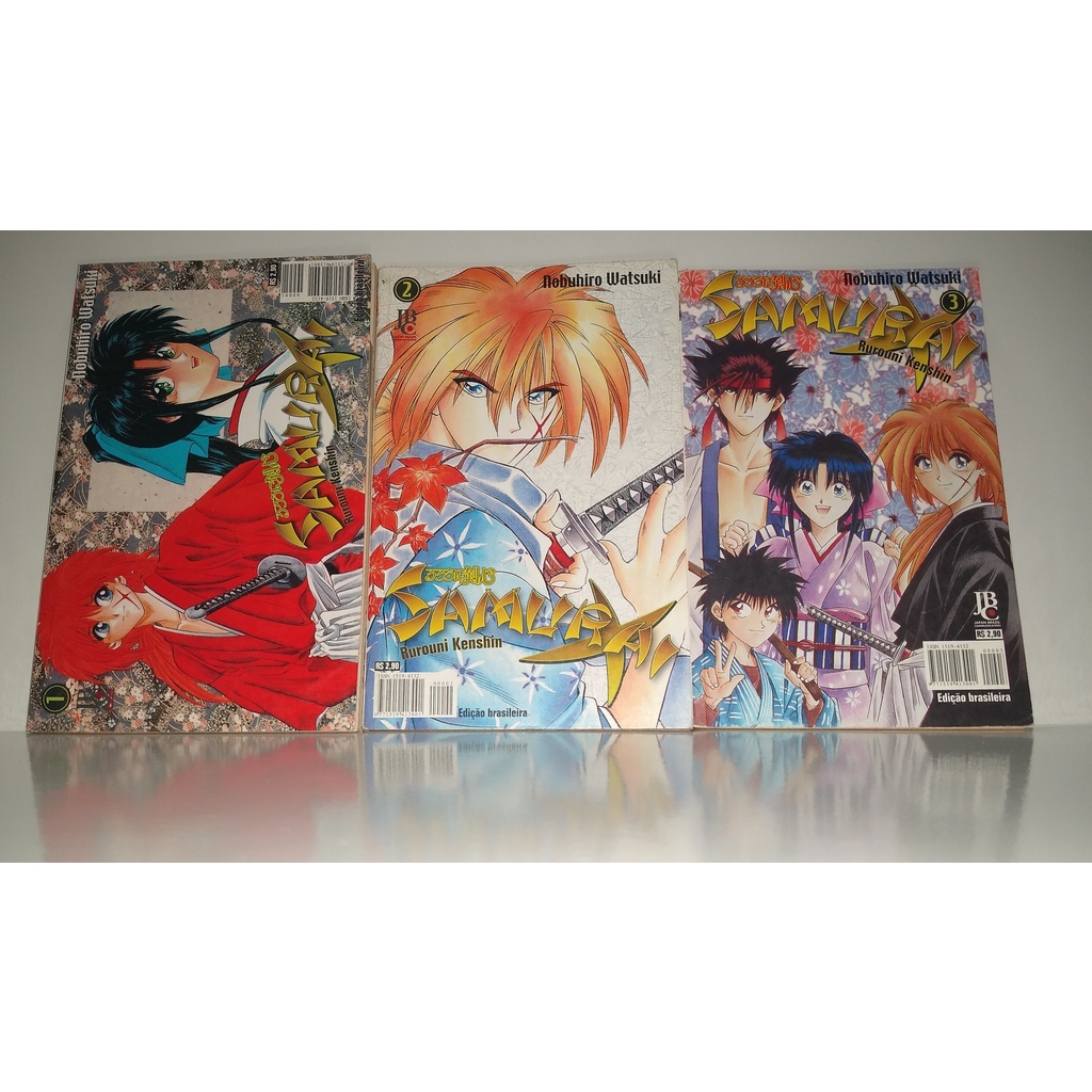 Samurai X Manga JBC 2001 Manga 1 ao 17 Anime Samurai X - 明治剣客浪漫譚 ...