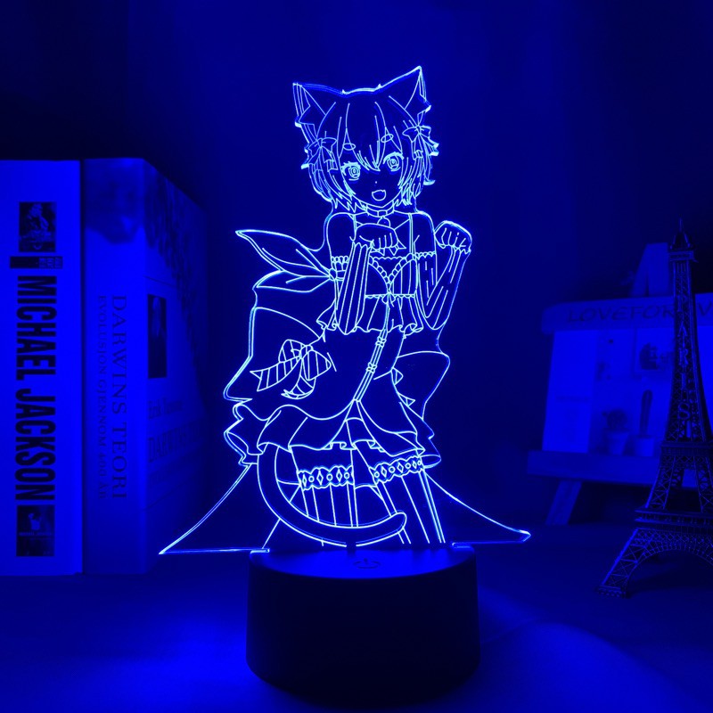 Re Zero Starting Life In Another World Led Night Light Para Quarto Deco ...