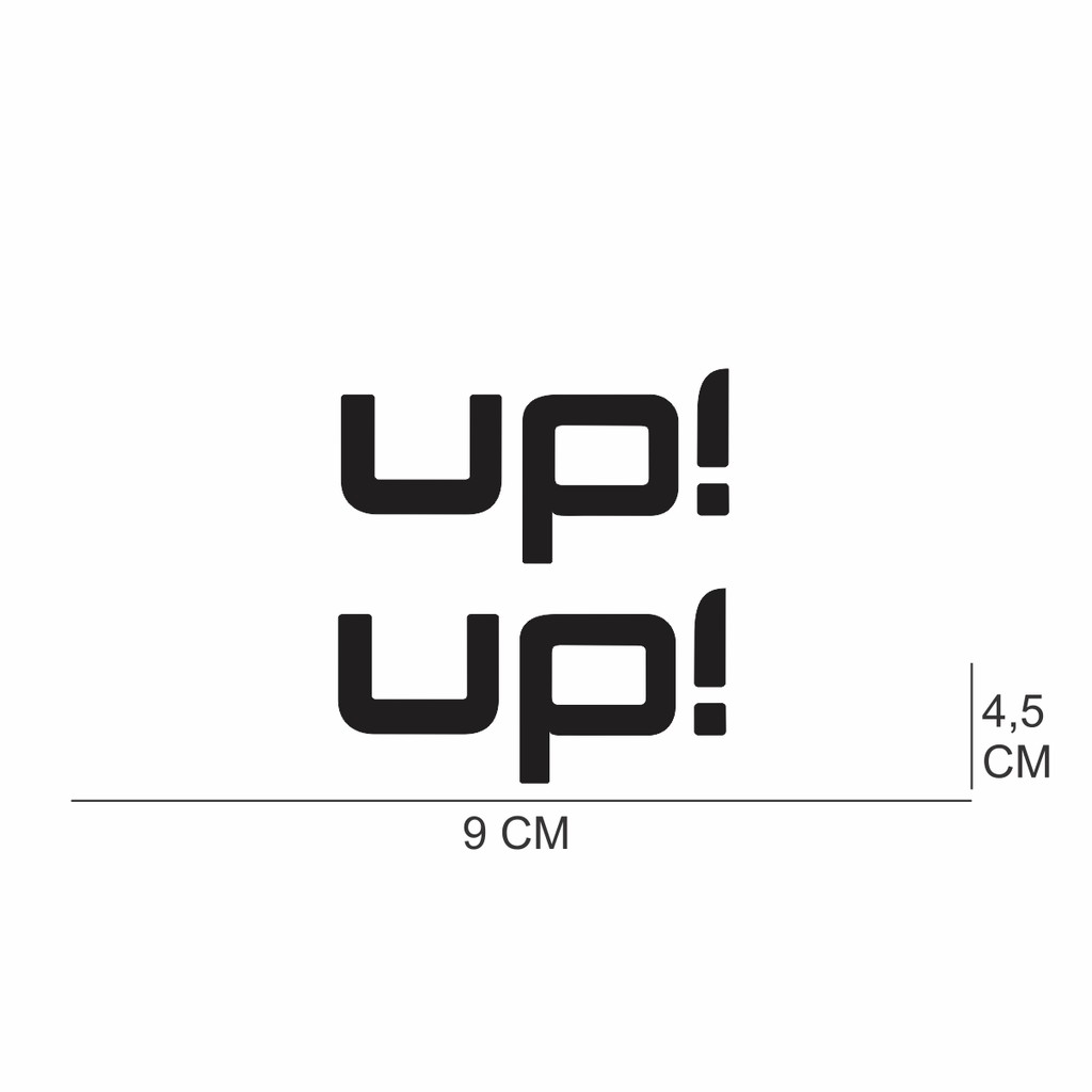 Par Emblema em Adesivo Vw Volkswagen Up Friso Lateral, Rack, Vidro ...