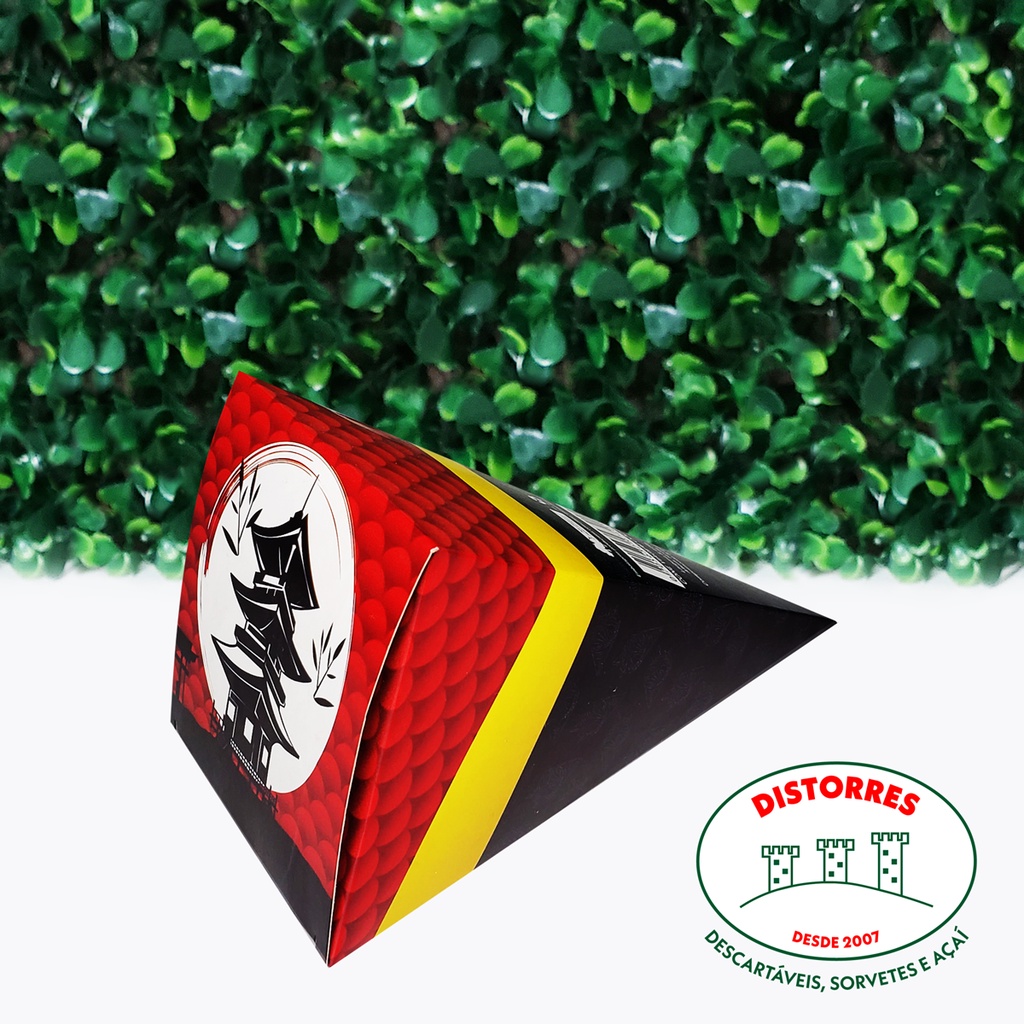 Embalagem Oriental Temaki Fechada para Delivery Com 50 Unidades ...