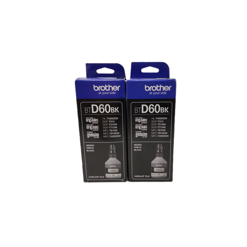 Kit 2 Refil Tinta Preta Brother DCP T510 910 HL T4000 T4500 | Shopee Brasil