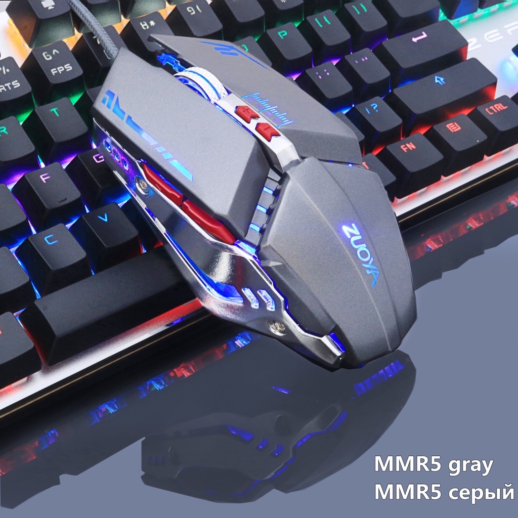 Mouse Gamer ORIGINAL AOC GM110 Design Durável e Ergonômico, 2400dpi Led Usb 7 Botões ...