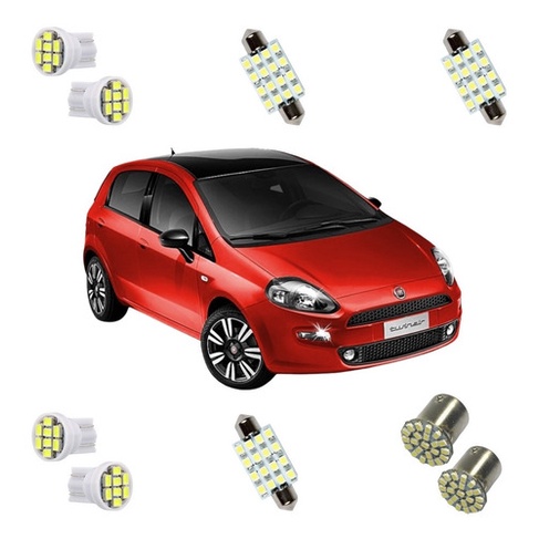Kit Super Branca + Lampada Led Fiat Punto 2008 2009 2010 2011 | Shopee ...