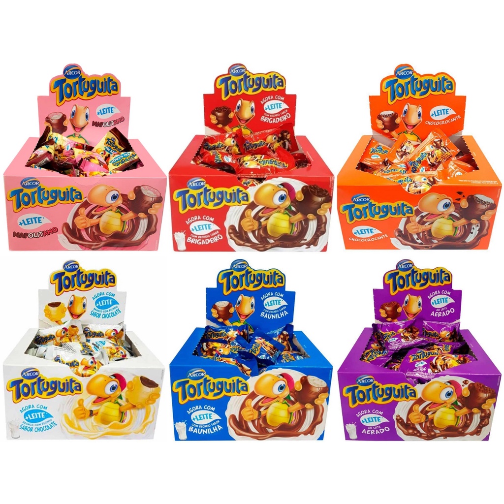 Chocolate Tortuguita Formatos 15,5g - 24 Unidades - Caixa Lacrada ...