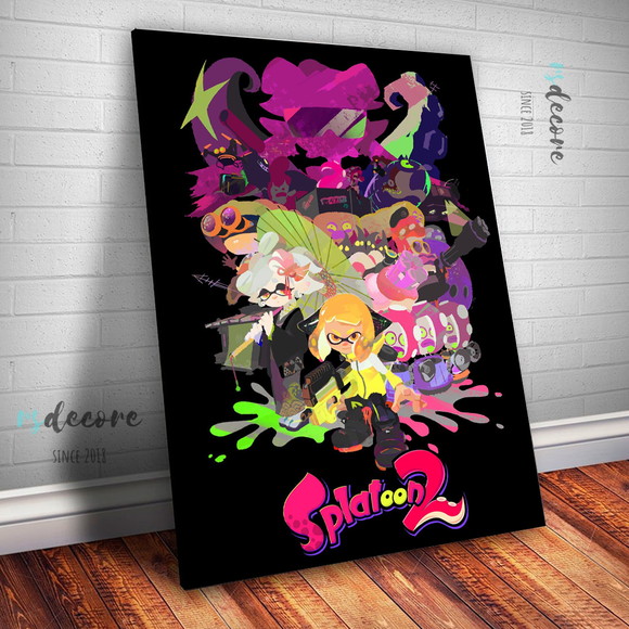 Placa Decorativa Do Jogo Splatoon A4 | Shopee Brasil