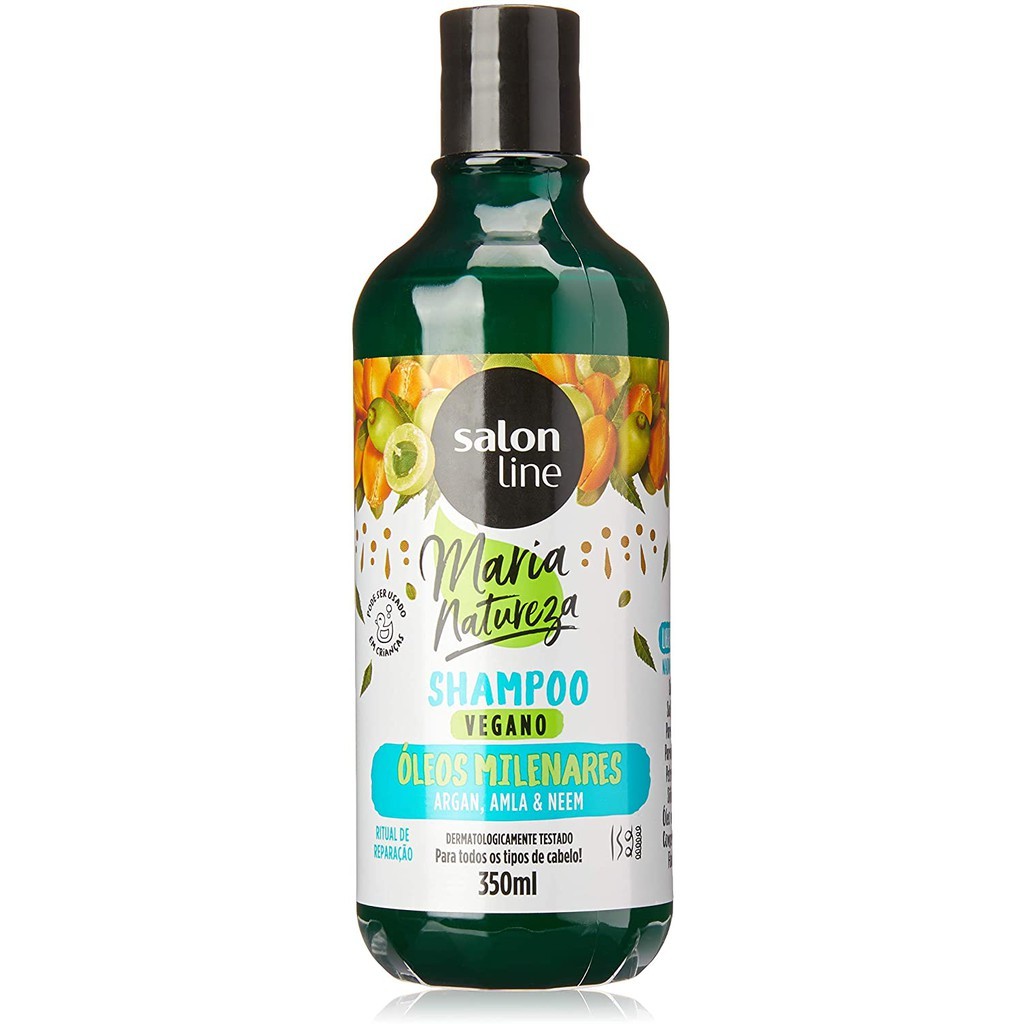 Shampoo Maria Natureza Óleos Milenares Ritual Reparação, Salon Line ...