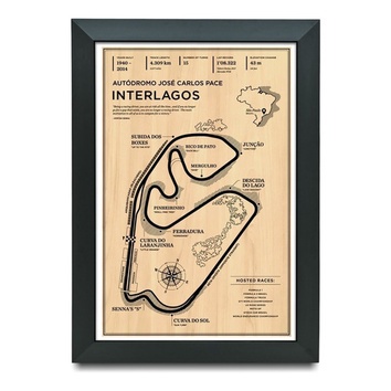 Quadro Poster Circuito Gp De Interlagos Formula 1 C/a3 | Shopee Brasil