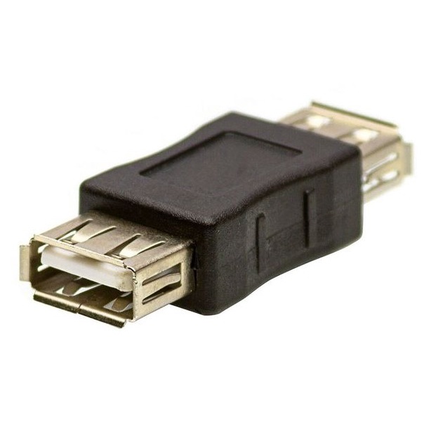 Kit Adaptador USB Femea x Femea Emenda Extensor Conector Cabo | Shopee ...