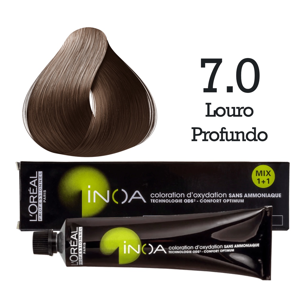 Coloração Capilar INOA 7.0 Louro Profundo 60g | L'Oréal Professionnel ...