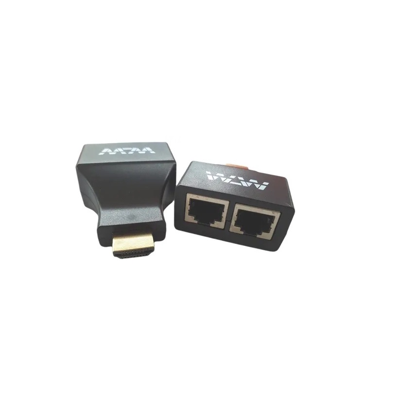 10 Adaptador Extensor Hdmi Macho Para Rj45 Full Hd 1080 30m | Shopee Brasil