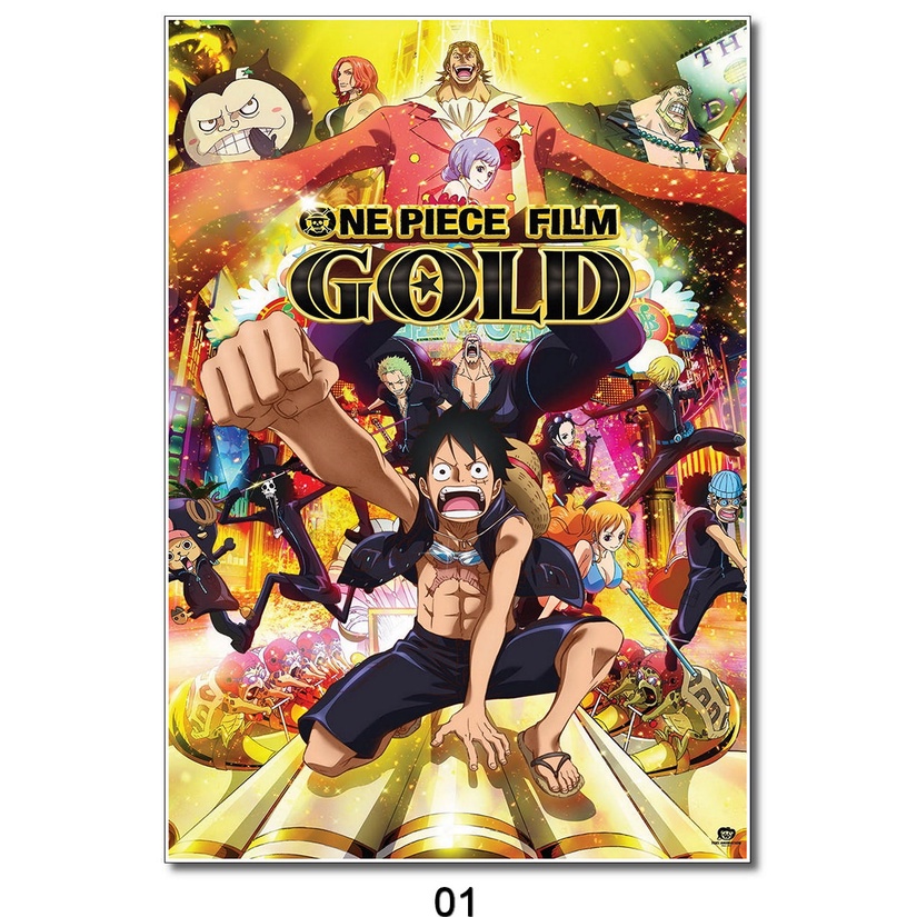 Poster Anime 01 One Piece Gold Anime | Shopee Brasil