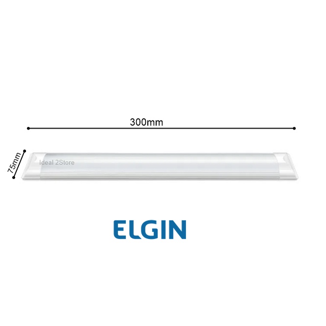 Luminária LED Sobrepor Slim 10W Bivolt 6500K Elgin | Shopee Brasil