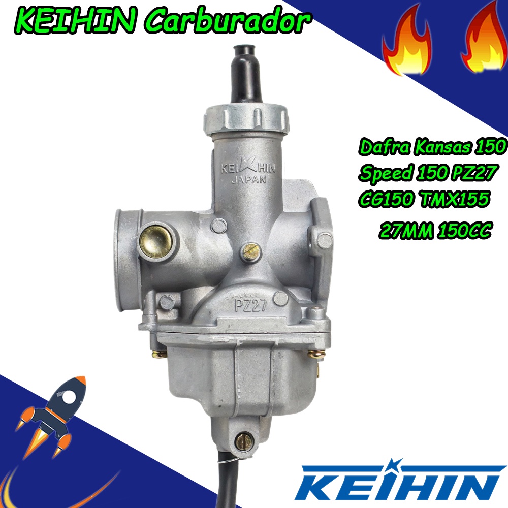 KEIHIN Carburador Dafra Kansas 150 / Speed 150 PZ27 para Honda CG125 CG150 TMX155 CG TMX 155 ...