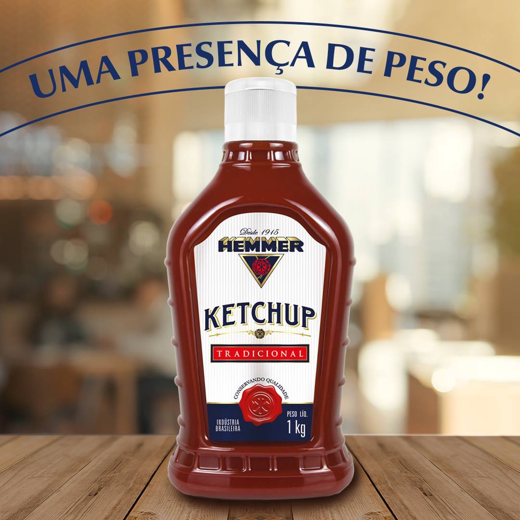 Ketchup Tradicional Hemmer - 1 kg | Shopee Brasil