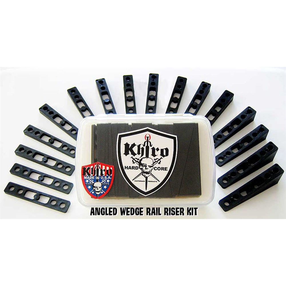 Pad Khiro Angulado Wedge Rail Risers P/ 1 Truck Skate Ou Longboard Pads ...