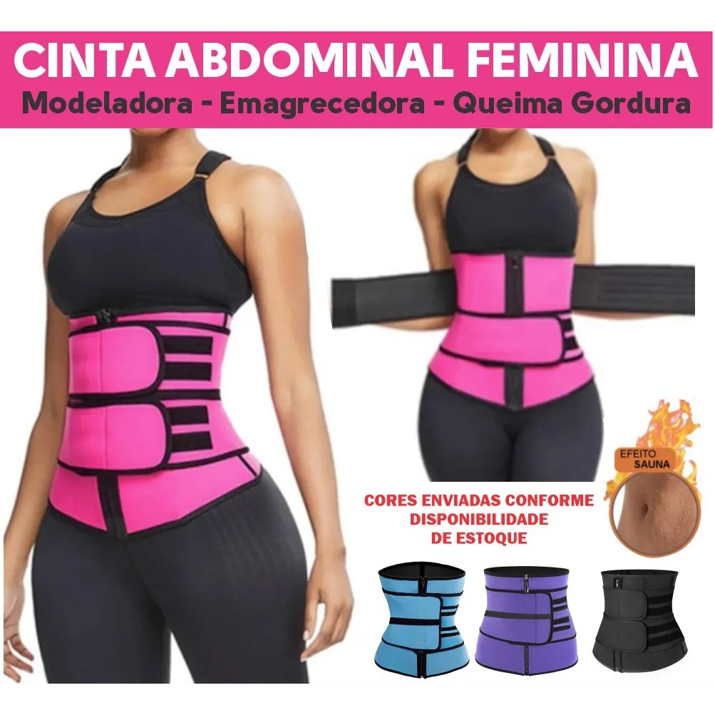 Cinta Térmica Modeladora Feminina OFICIAL Reduz as Medidas | Shopee Brasil