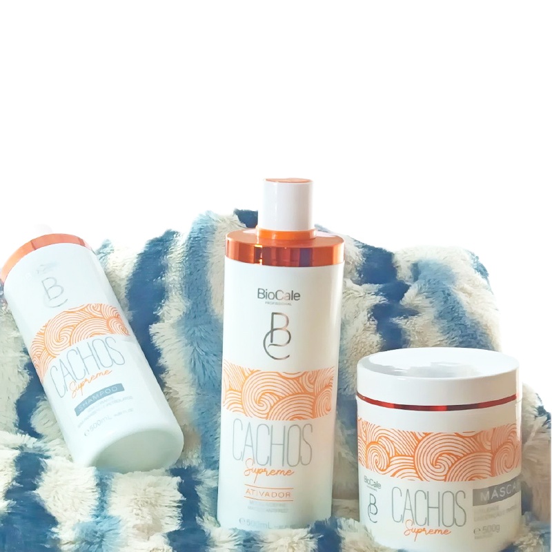 Biocale Kit Cachos Supreme Shampoo + Ativador 500g + Máscara | Shopee ...