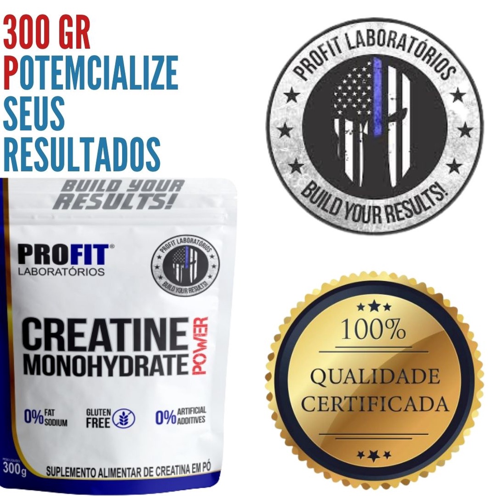 Creatina Profit 300 gr Refil | Shopee Brasil