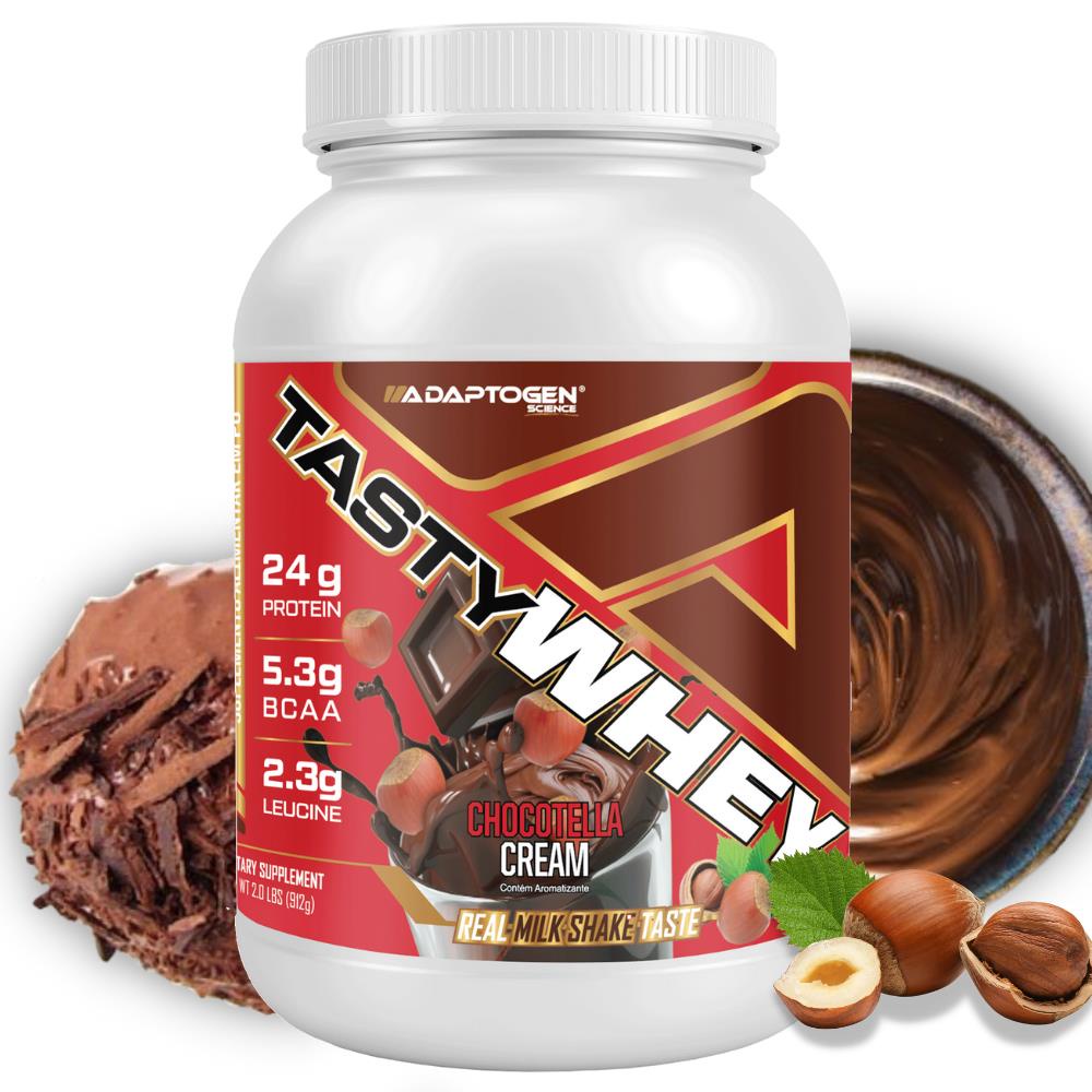 Tasty Whey 900g - Adaptogen - Whey Protein 3W - Chocotella | Shopee Brasil