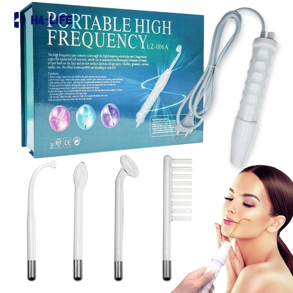 Aparelho Alta Frequencia Eletroterapia p/ Limpeza Pele | Shopee Brasil
